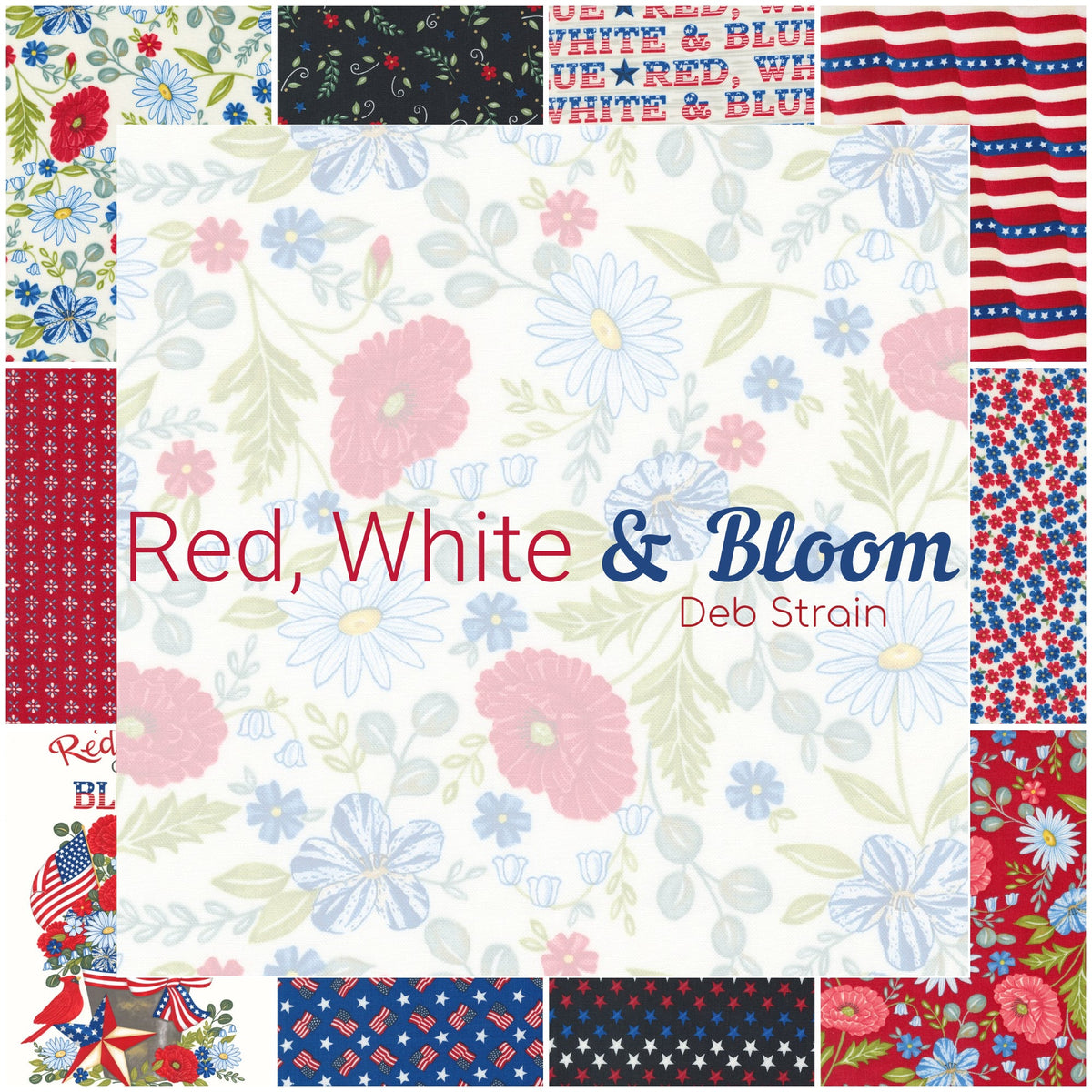 Red White & Bloom — Fabric Shack