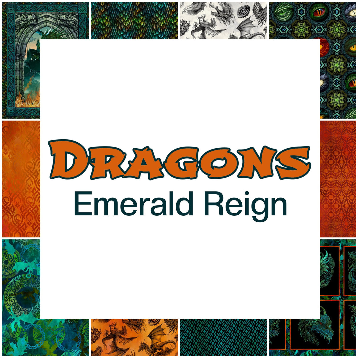Dragons - Emerald Reign — Fabric Shack