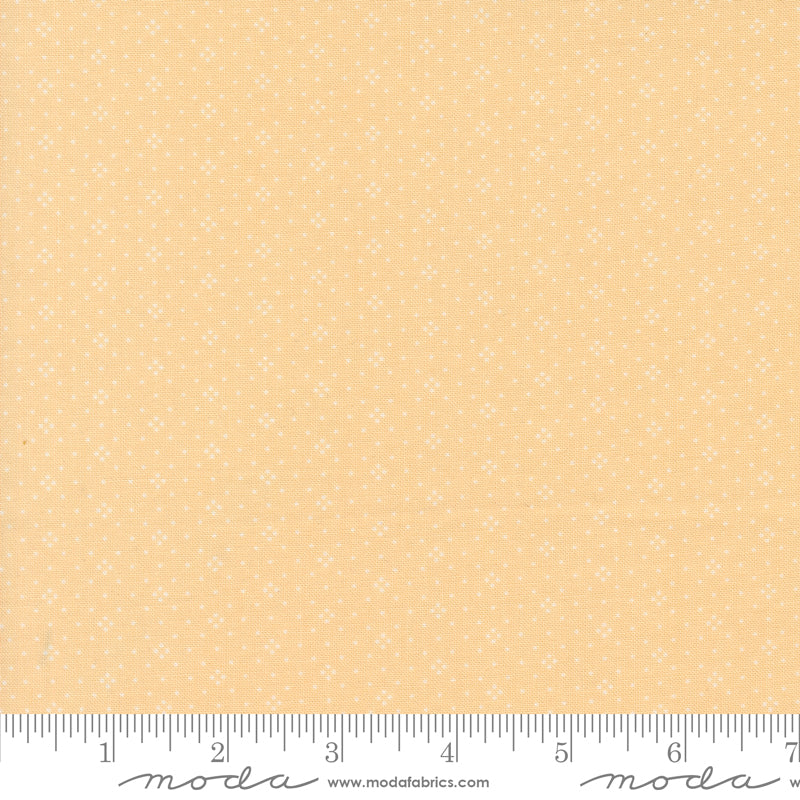 Denim & Daisies - Eyelet Wheat — Fabric Shack