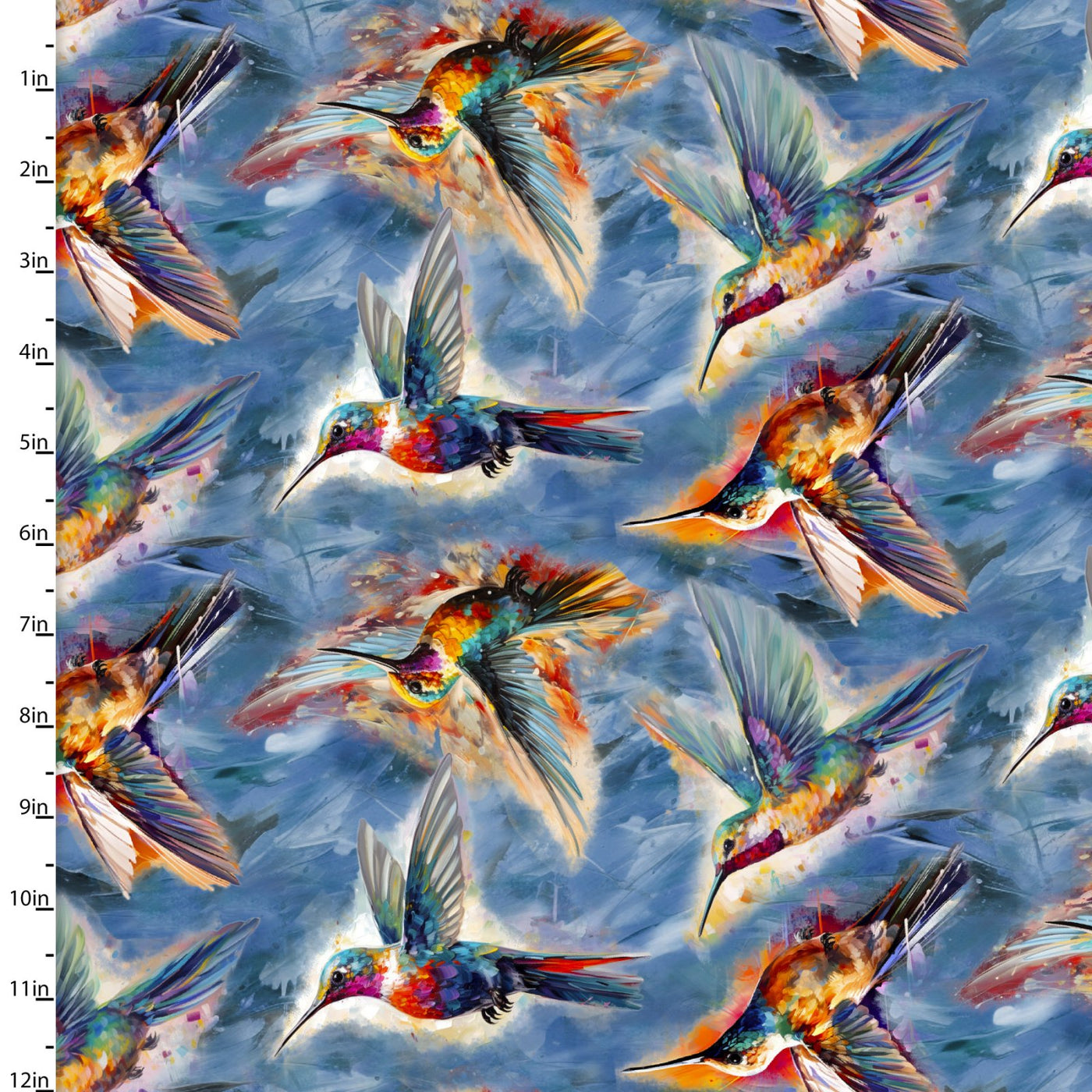 Hummingbird Bouquet - Flying — Fabric Shack