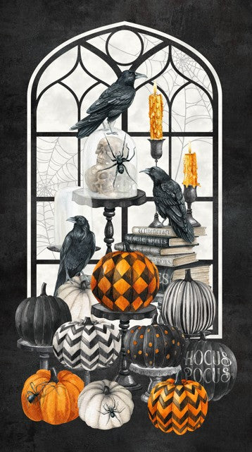 Spellbound - Panel Black — Fabric Shack