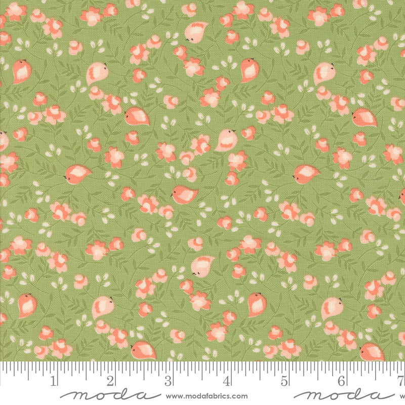 Abloom - Songbird Florals Cucumber — Fabric Shack