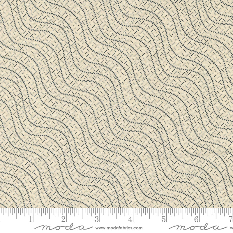 Goodnight Irene - Making Waves Sweet Cream Graphite — Fabric Shack