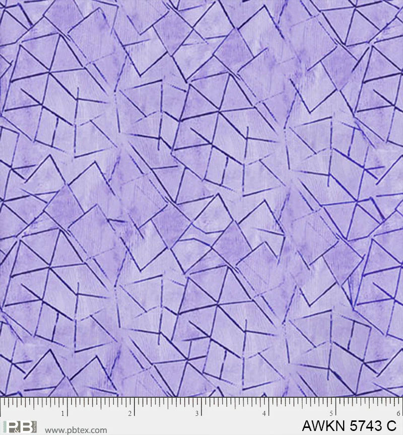 Awakening - Angular Purple — Fabric Shack