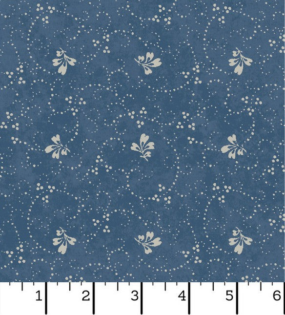 Patchwork Blue - Leaf Blue — Fabric Shack