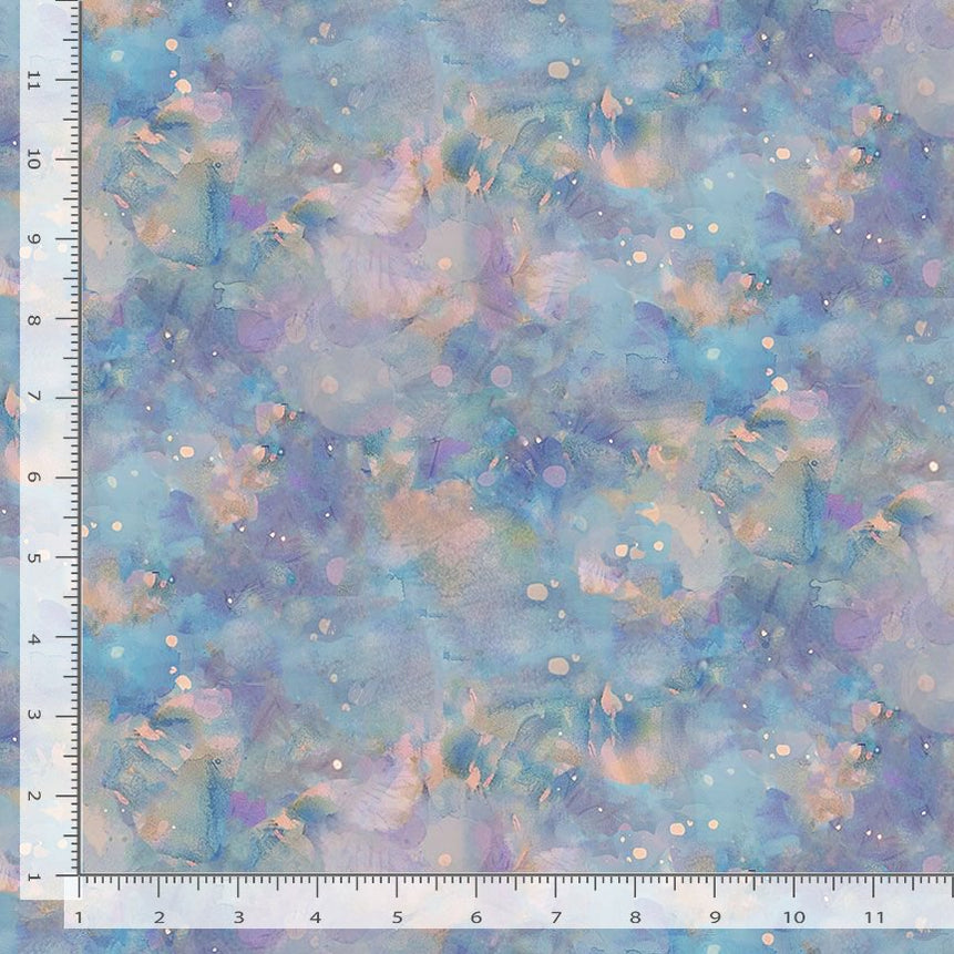 Dragonfly Mist - Watercolor Texture Blue — Fabric Shack