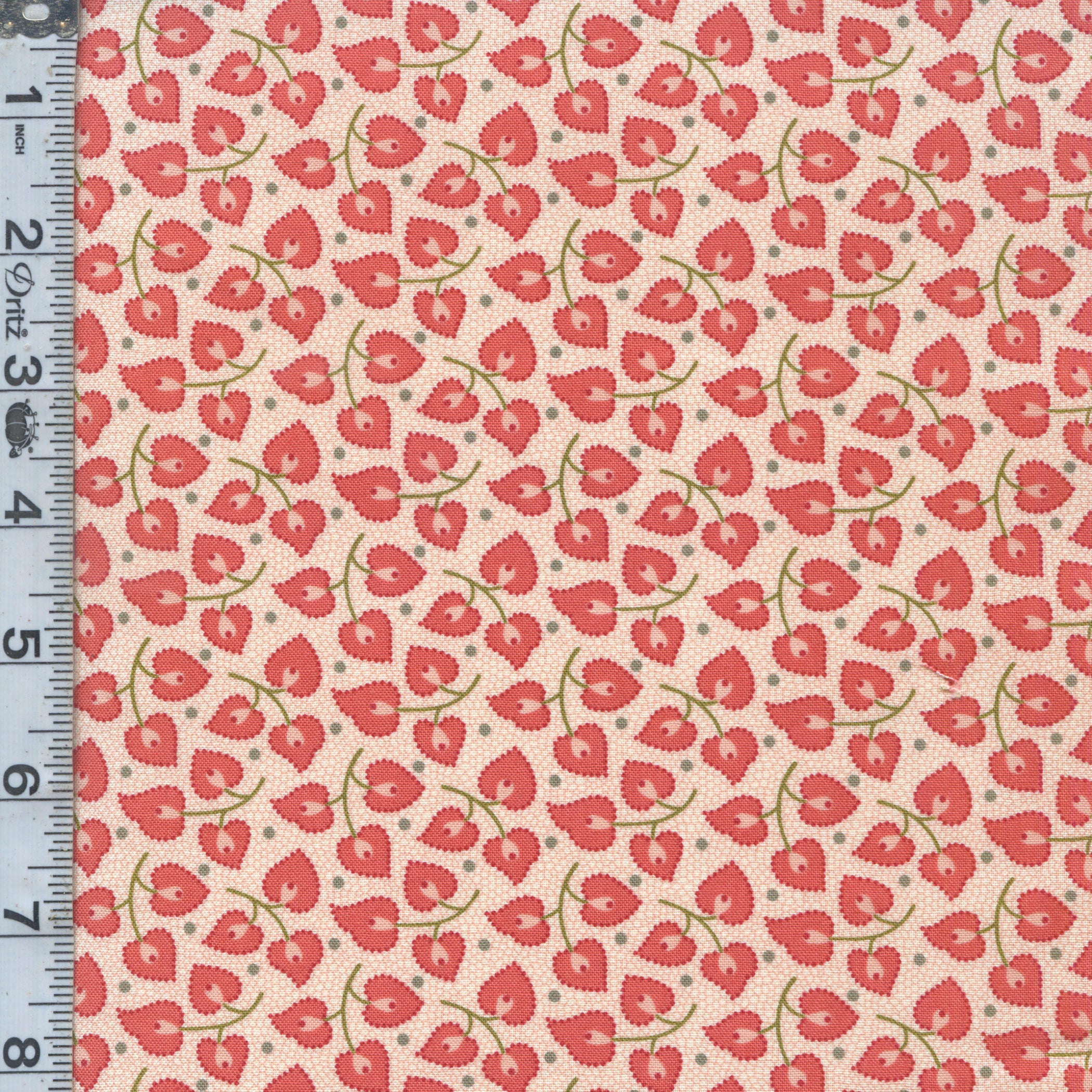 Joy - Heartstrings Holly Berries 6" Remnant — Fabric Shack