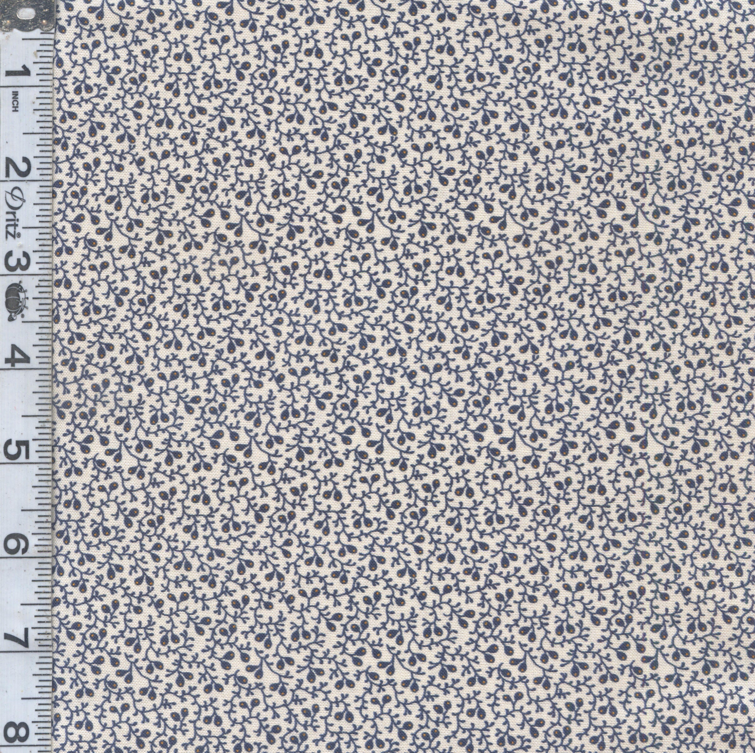 Indigo Cheddar II - Berry Vine Cream — Fabric Shack