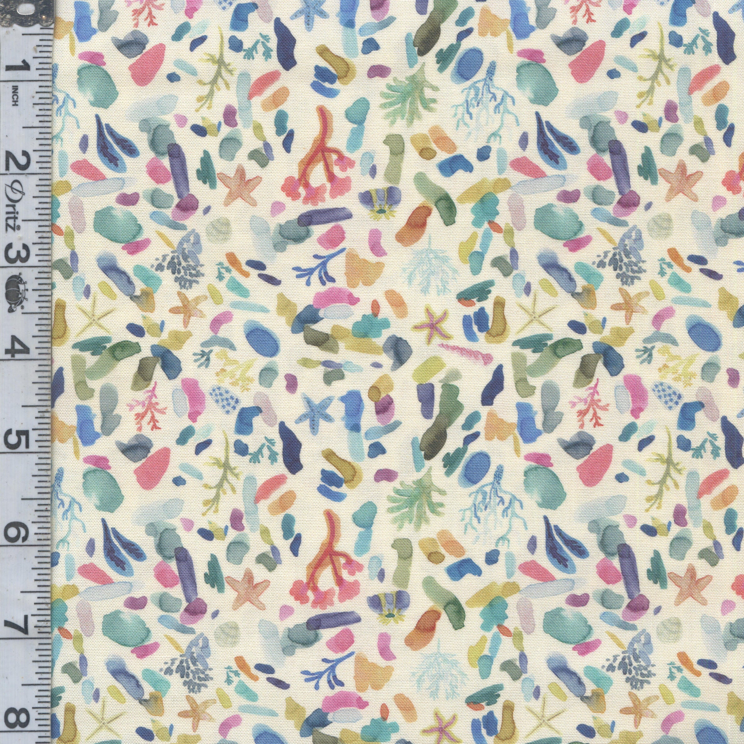 Under the Sea - Rockpool White Sand — Fabric Shack