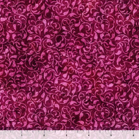 Enchanted - Vine Raspberry — Fabric Shack