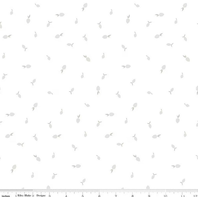 Lights On! 2 - Lemon Zest White on White — Fabric Shack