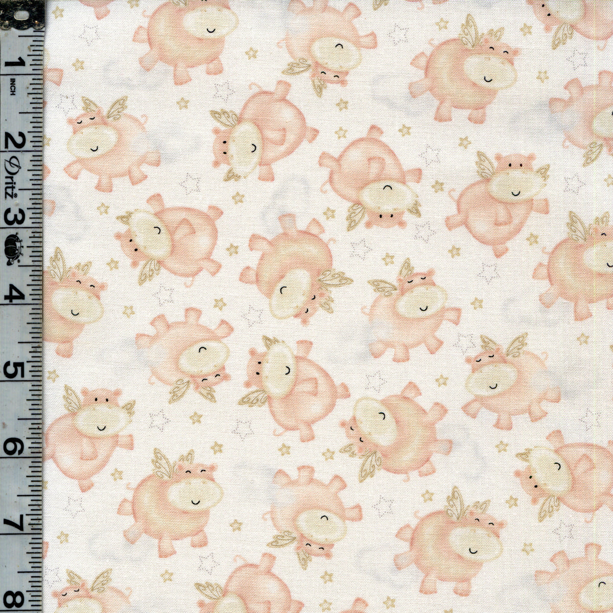 Moonlit Dreams - Tossed Hippos Blush — Fabric Shack