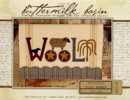 Wool Table Runner Wool Applique Pattern — Fabric Shack