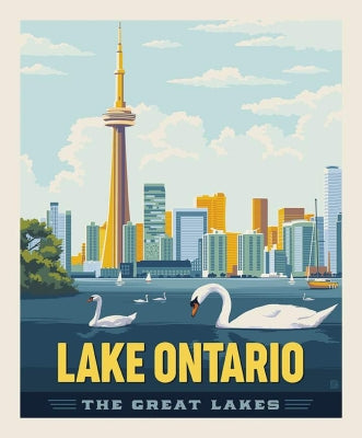 Destinations Panel - Lake Ontario Poster Multi — Fabric Shack
